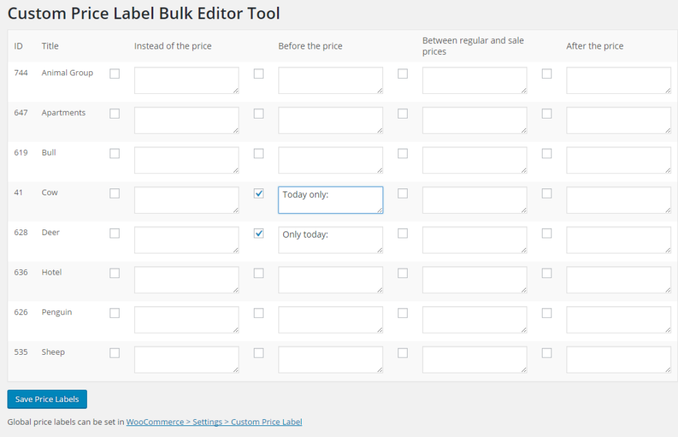 Custom Price Labels for WooCommerce – WP Wham